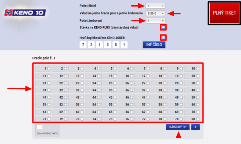KENO 10 TIPOS 2022 dnes Výsledky, žrebovanie, overenie a Joker!